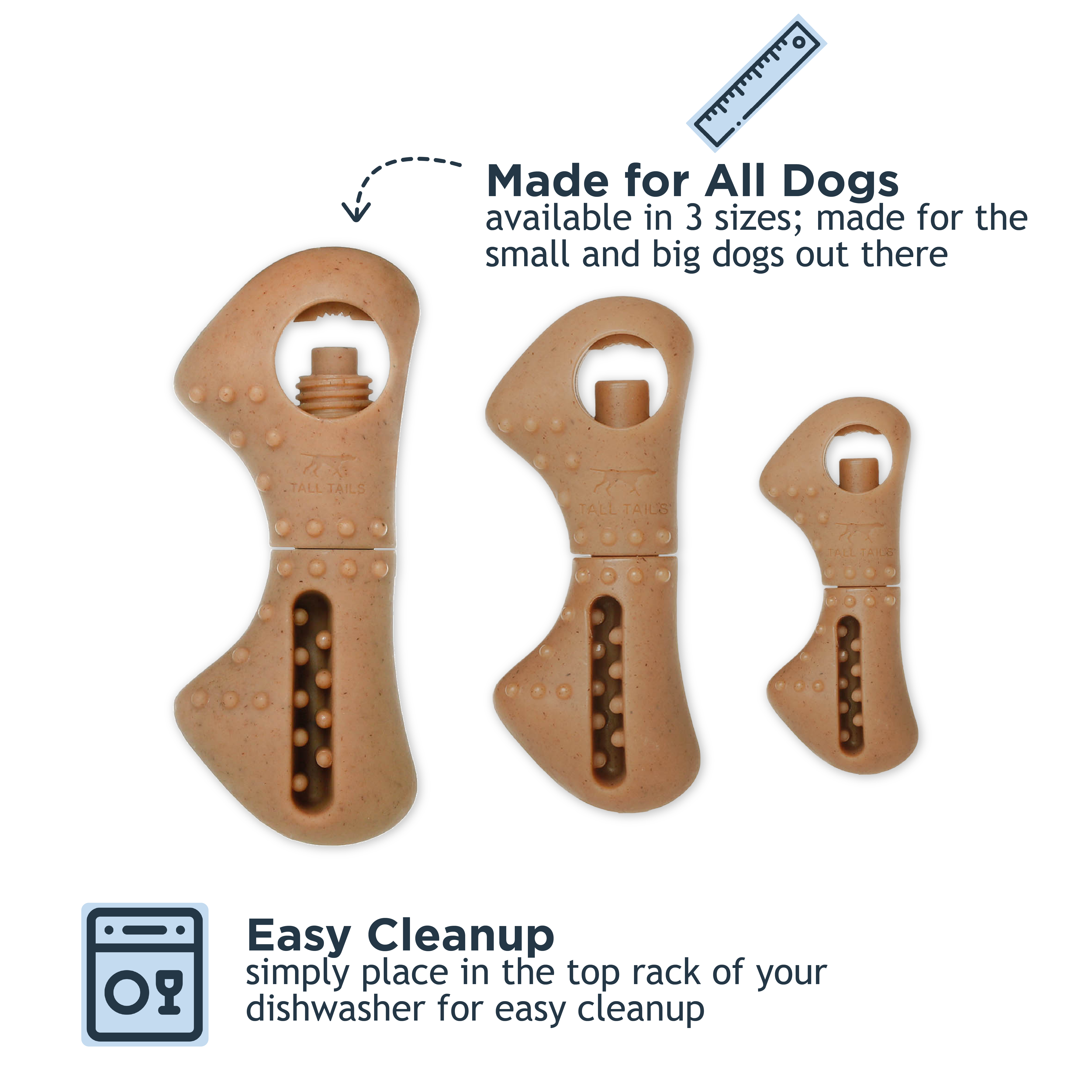 Tall Tails Bacon-Scented Bully Stick Holder Chew Toy for Dogs